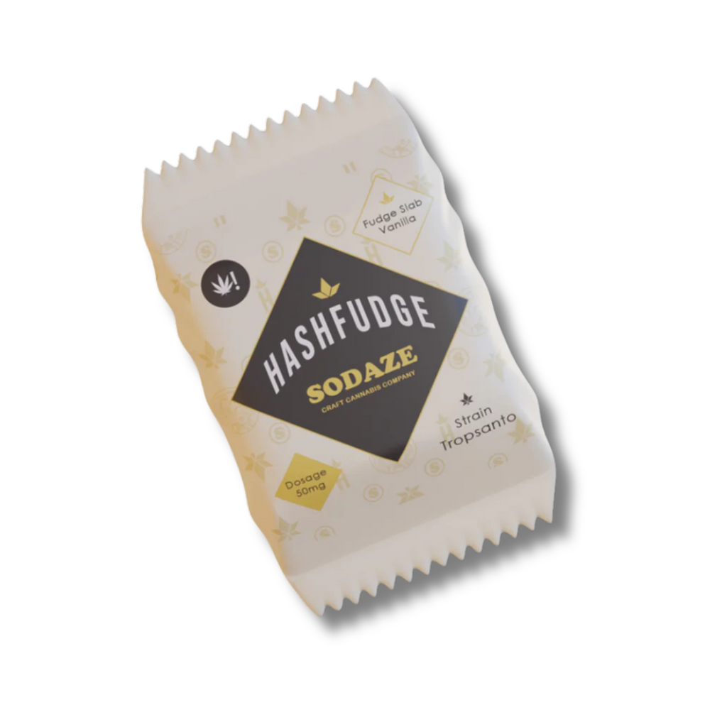 Sodaze Fudge Vanilla Hash Slab - 50mg – Hey Bud SA