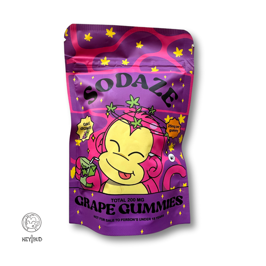 Sodaze Grape Gummies- 200mg – Hey Bud SA