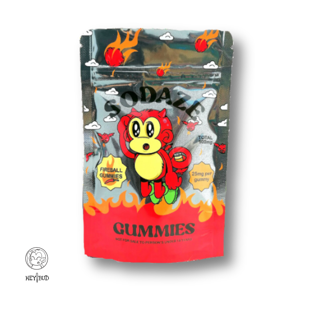 Sodaze Fireball Gummies- 100mg – Hey Bud SA